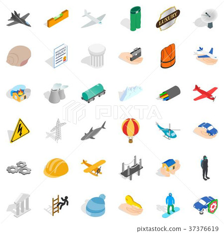 Belay icons set, isometric style - Stock Illustration [37376619] - PIXTA