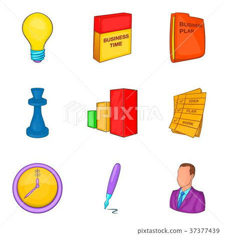 Allotment icons set, cartoon style - Stock Illustration [37377439] - PIXTA