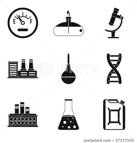 Fuel crisis icons set, simple style - Stock Illustration [37377509] - PIXTA