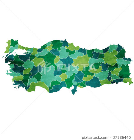 Turkey map country icon - Stock Illustration [37386440] - PIXTA