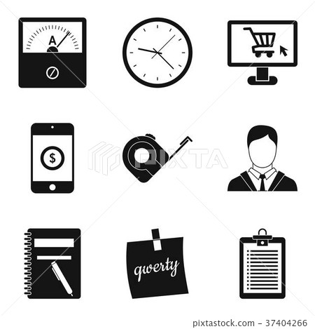 Computation icons set, simple style - Stock Illustration [37404266] - PIXTA