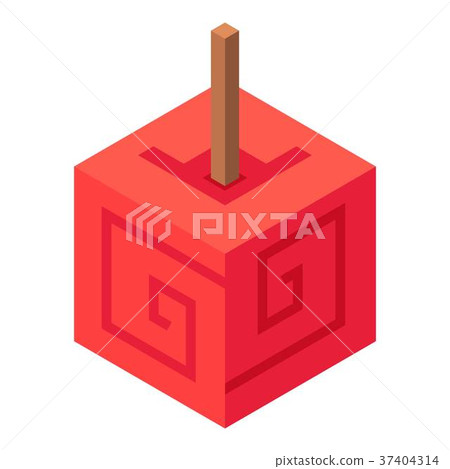 Square apples icon, isometric 3d style - Stock Illustration [37404314 ...