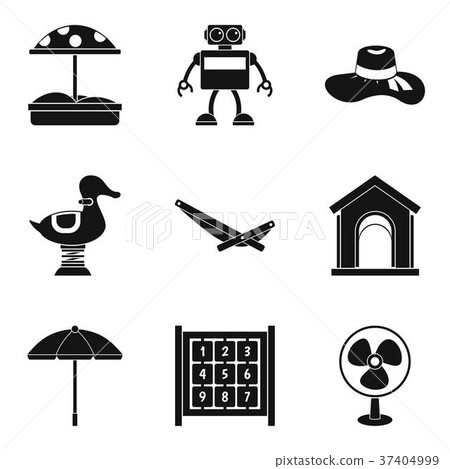 Upbringing icons set, simple style-插圖素材 [37404999] - PIXTA圖庫