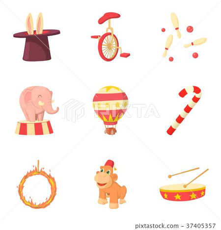 Day off icons set, cartoon style - Stock Illustration [37405357] - PIXTA