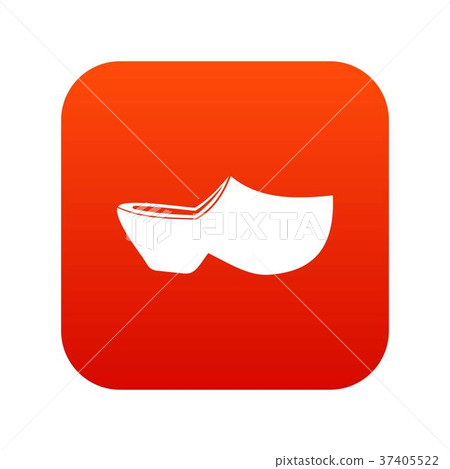 Clogs icon digital red - Stock Illustration [37405522] - PIXTA