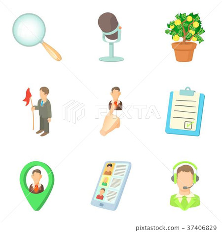 Job icons set, cartoon style - Stock Illustration [37406829] - PIXTA