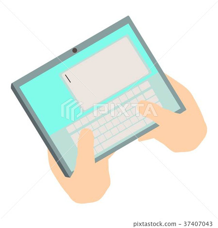 Write tablet icon, isometric 3d style - Stock Illustration [37407043 ...