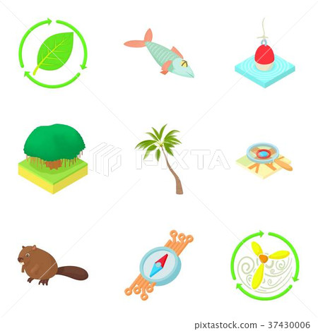 Grove icons set, cartoon style - Stock Illustration [37430006] - PIXTA