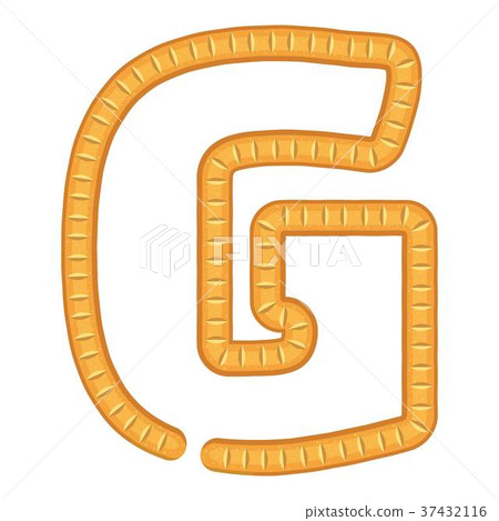 Letter g bread icon, cartoon style - Stock Illustration [37432116] - PIXTA