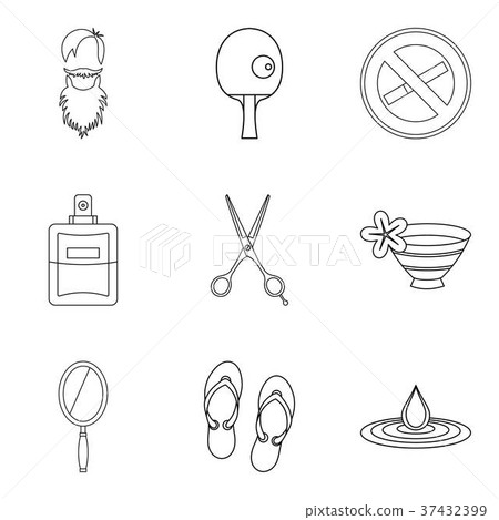 Rubber icons set, outline style - Stock Illustration [37432399] - PIXTA