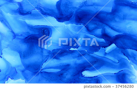 Abstract backdrop texture blue flow - Stock Illustration [37456280] - PIXTA