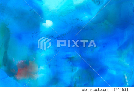 Abstract blue with paint marks - Stock Illustration [37456311] - PIXTA