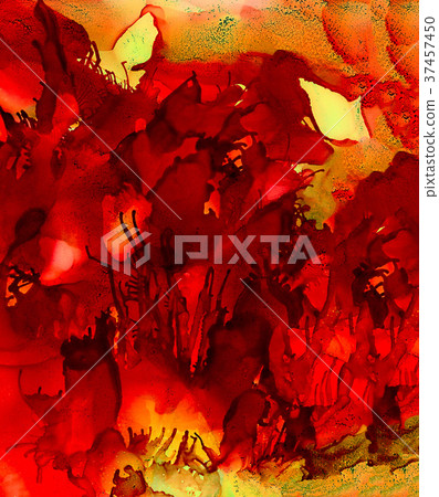 Abstract textured red roots texture - Stock Illustration [37457450] - PIXTA
