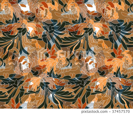 Wild aster flowers with texture - Stock Illustration [37457570] - PIXTA