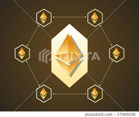 Blockchain ethereum background style collection - Stock Illustration ...