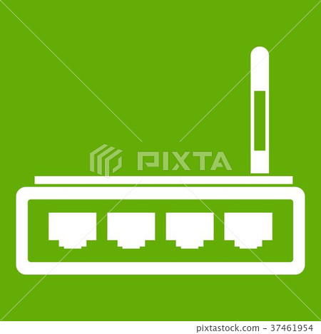 Router icon green - Stock Illustration [37461954] - PIXTA