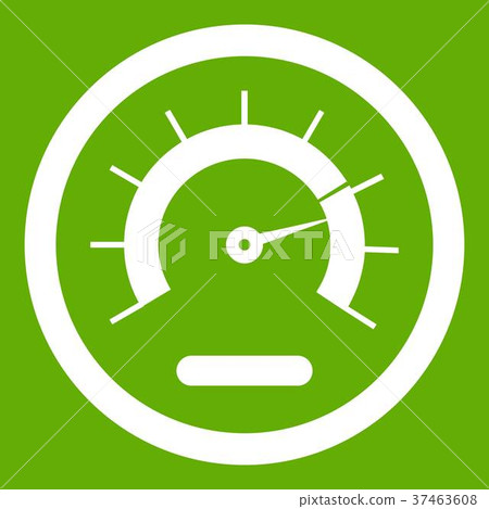 Speedometer icon green - Stock Illustration [37463608] - PIXTA