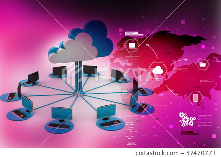 Concepts cloud computing devices - Stock Illustration [37470771] - PIXTA