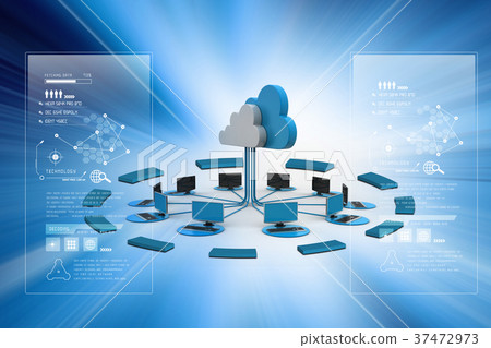 Concepts cloud computing devices - Stock Illustration [37472973] - PIXTA