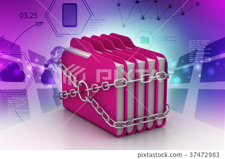 folder locked by chains - Stock Illustration [37472983] - PIXTA