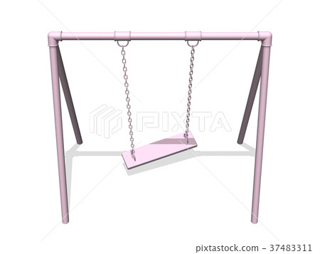 Pink swing 03 - Stock Illustration [37483311] - PIXTA