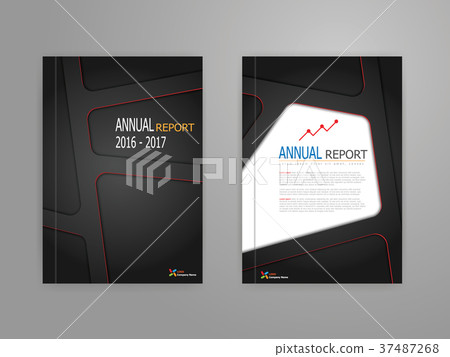 black red line background annual report cover - Stock Illustration ...