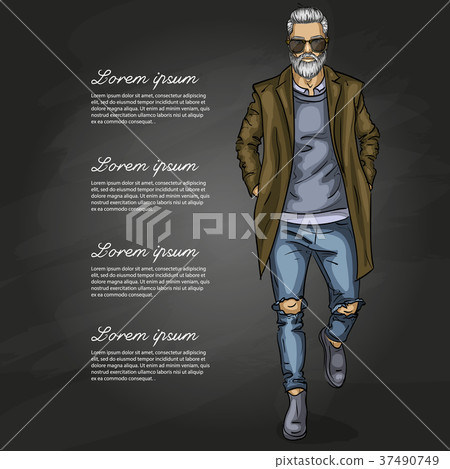 Vector man model - Stock Illustration [37490749] - PIXTA