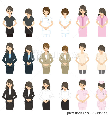 Set of occupations [Anime style / series] - Stock Illustration ...