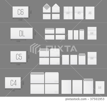 Creative vector illustration of white blank paper - Stock Illustration ...