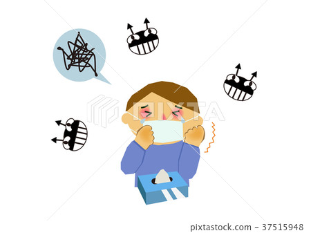 Illustration of a cold, flu, poor health - Stock Illustration [37515948 ...