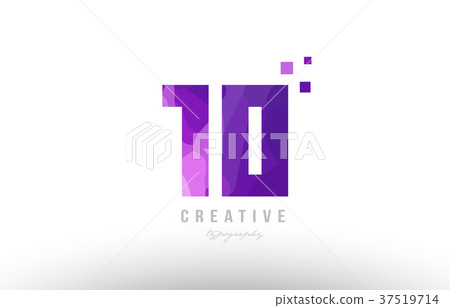 Pink number logo 10 with squares - Stock Illustration [37519714] - PIXTA