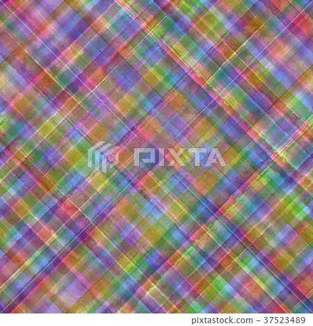 Colorful gingham seamless pattern - Stock Illustration [37523489] - PIXTA