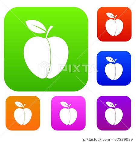 Apple set color collection - Stock Illustration [37529059] - PIXTA