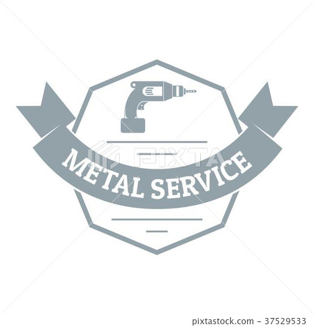 Metal service logo, vintage style - Stock Illustration [37529533] - PIXTA