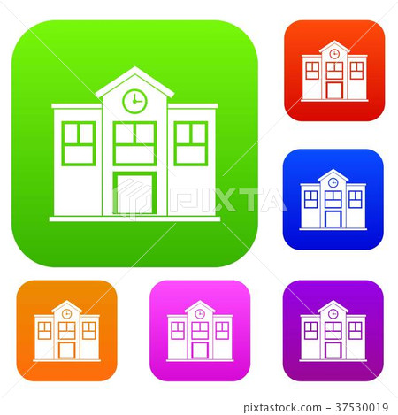 School set color collection - Stock Illustration [37530019] - PIXTA