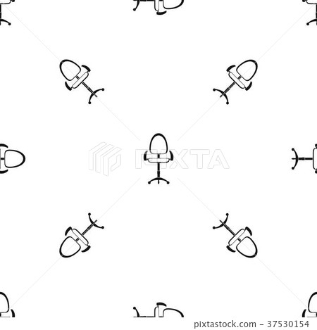 Modern office chair pattern seamless black - Stock Illustration ...