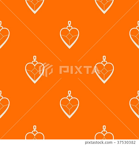 Heart shaped pendant pattern seamless-插圖素材 [37530382] - PIXTA圖庫