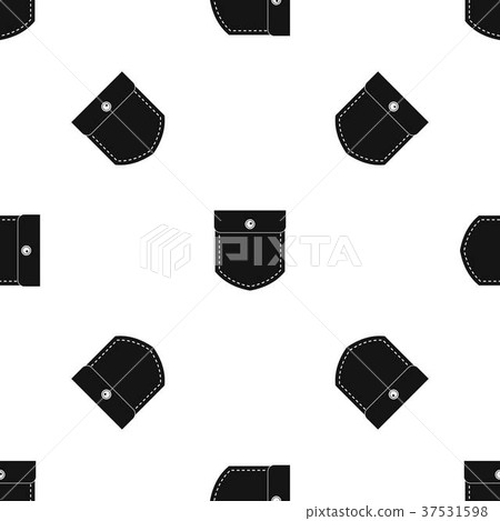 Black jeans pocket pattern seamless black - Stock Illustration ...