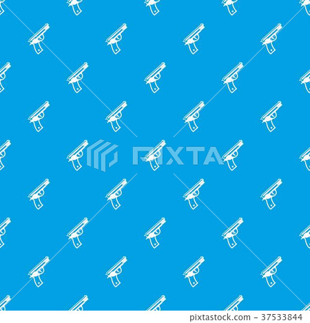 Gun pattern seamless blue - Stock Illustration [37533844] - PIXTA