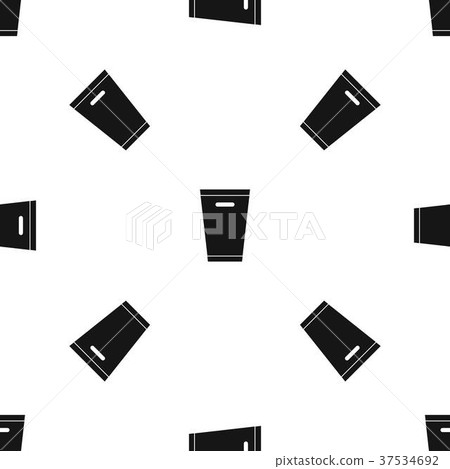 Trash can pattern seamless black - Stock Illustration [37534692] - PIXTA