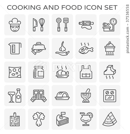 cooking food icon - Stock Illustration [37536558] - PIXTA