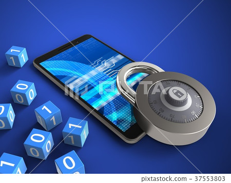 3d binary cubes - Stock Illustration [37553803] - PIXTA