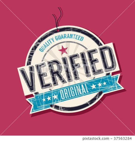 Verified quality tag - Stock Illustration [37563284] - PIXTA