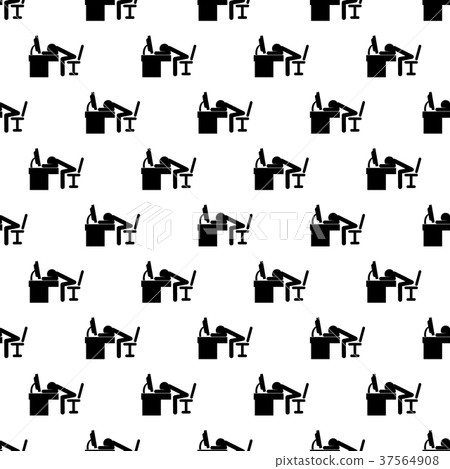 Stick man pattern seamless - Stock Illustration [37564908] - PIXTA