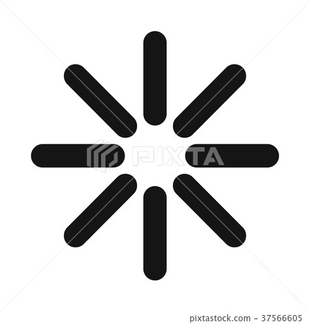 Loading circle sign icon, simple style - Stock Illustration [37566605 ...