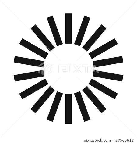 Loading circle sign icon, simple style - Stock Illustration [37566618 ...