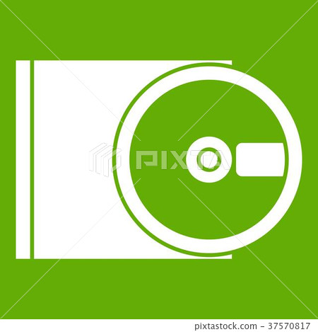 DVD drive open icon green - Stock Illustration [37570817] - PIXTA