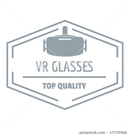 Vr glasses logo, simple gray style - Stock Illustration [37570986] - PIXTA