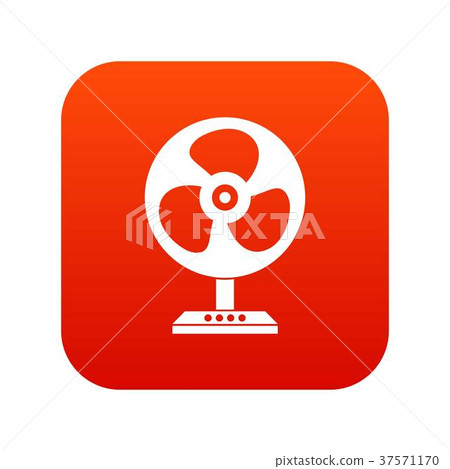 Fan icon digital red - Stock Illustration [37571170] - PIXTA