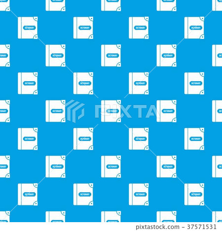 English dictionary pattern seamless blue - Stock Illustration [37571531 ...